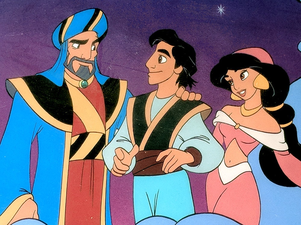 Disney World Disneyland Aladdin Animation Disney Store Framed - Etsy