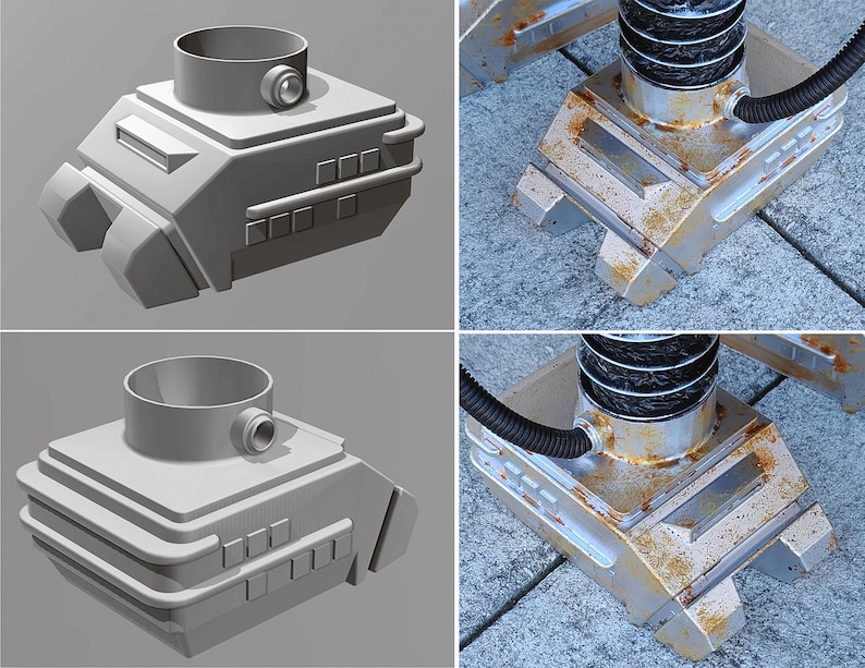 Star Wars Gonk Power Droid 3D Printable Parts Feet Backpack Light ...