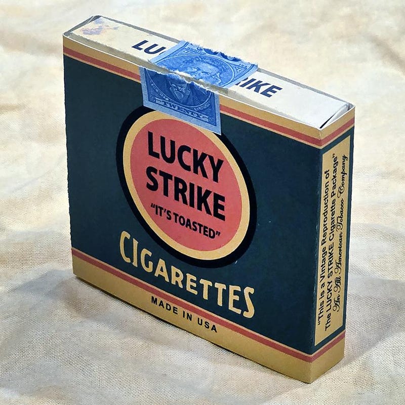 Vintage Lucky Strike Box - Etsy