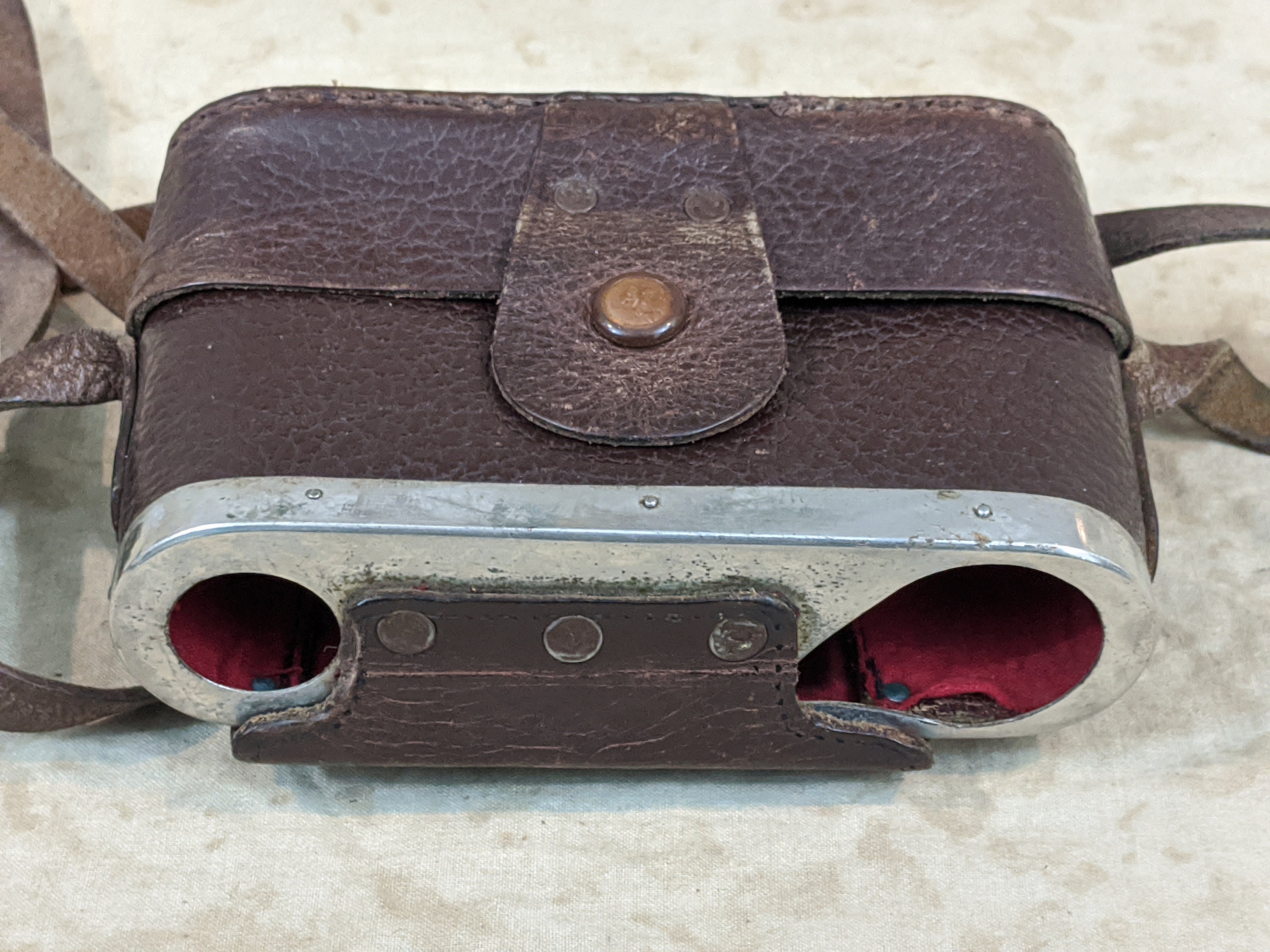 Atomic Age USA Made Brown Leather Camera Empty Carrying Case Leather ...