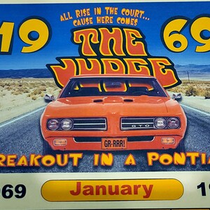 LARGE 1969 Pontiac GTO the Judge Classic Muscle Car Ram Air V8 GM 454 ...