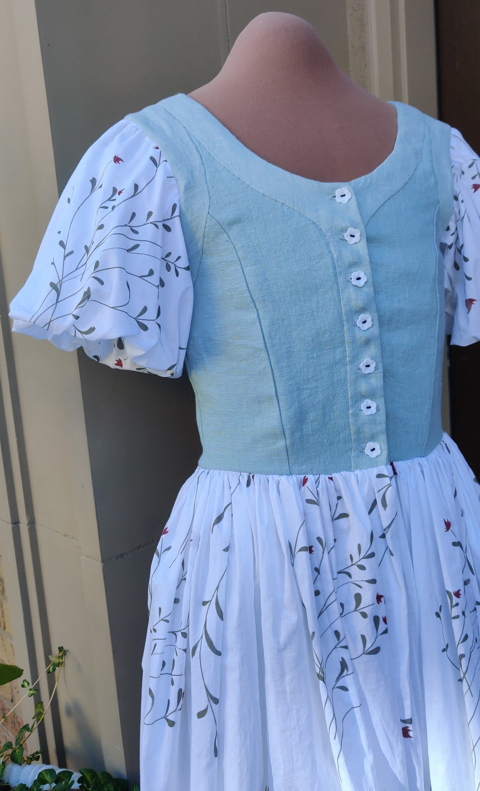 Maria" Floral Dirndl Dress Reproduction - Etsy