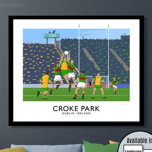 Croke Park, Donegal, Mayo, Gaelic Football, Ireland, Travel, Poster ...