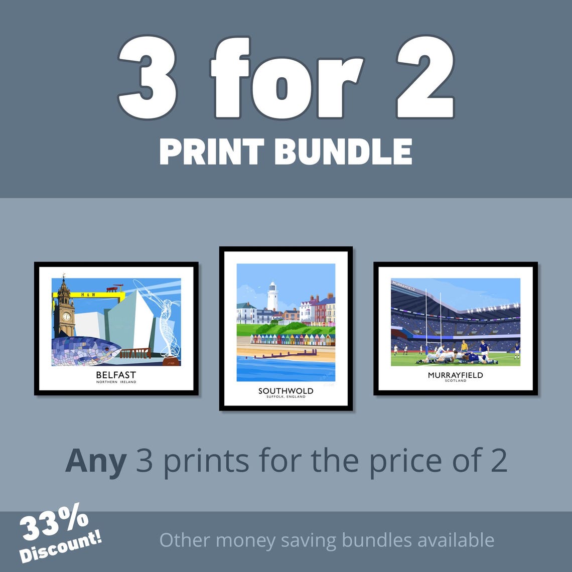 Belfast Samson & Goliath Cranes Art Print: Northern Ireland Travel ...