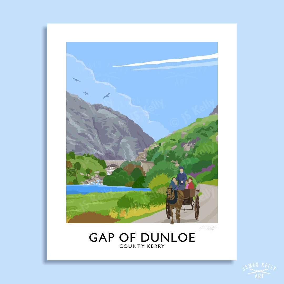 Gap Of Dunloe, Killarney, County Kerry, Ireland, Travel, Poster, Art ...