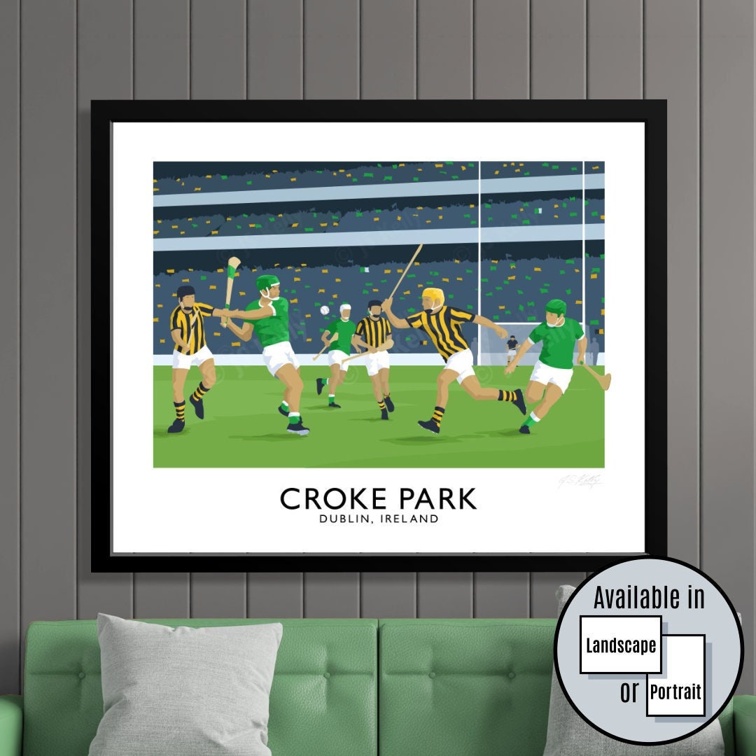 Croke Park, Kilkenny, Limerick, Hurling, Ireland, Travel, Poster, Art ...