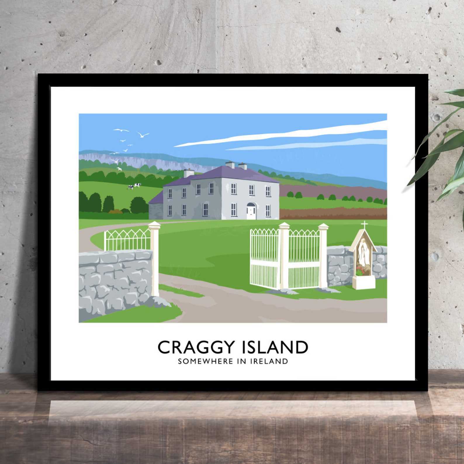 Craggy Island Father Ted Ireland Travel Poster Art Print - Etsy UK