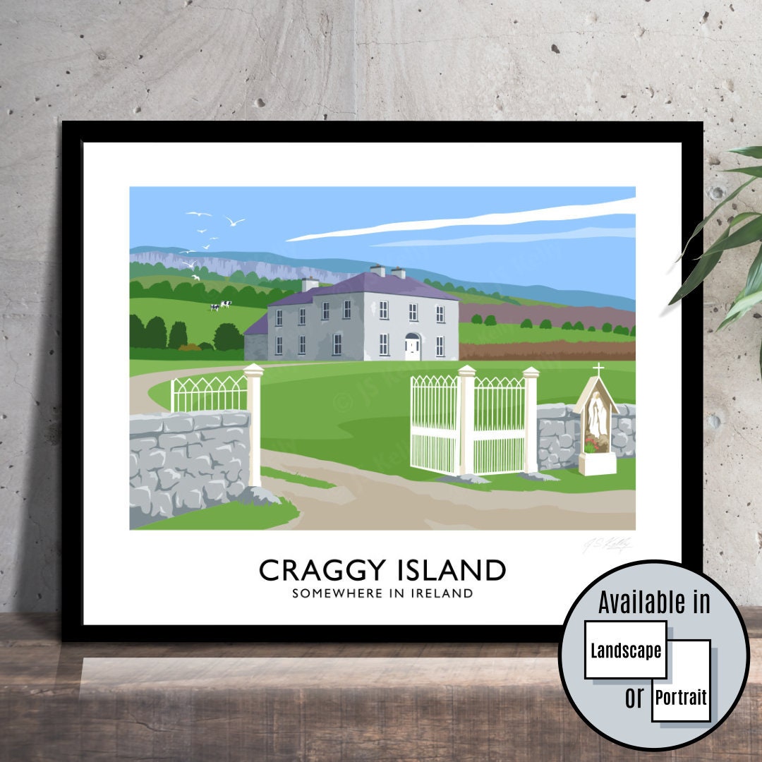 Craggy Island, Father Ted, Ireland, Travel, Poster, Art Print, Gift ...