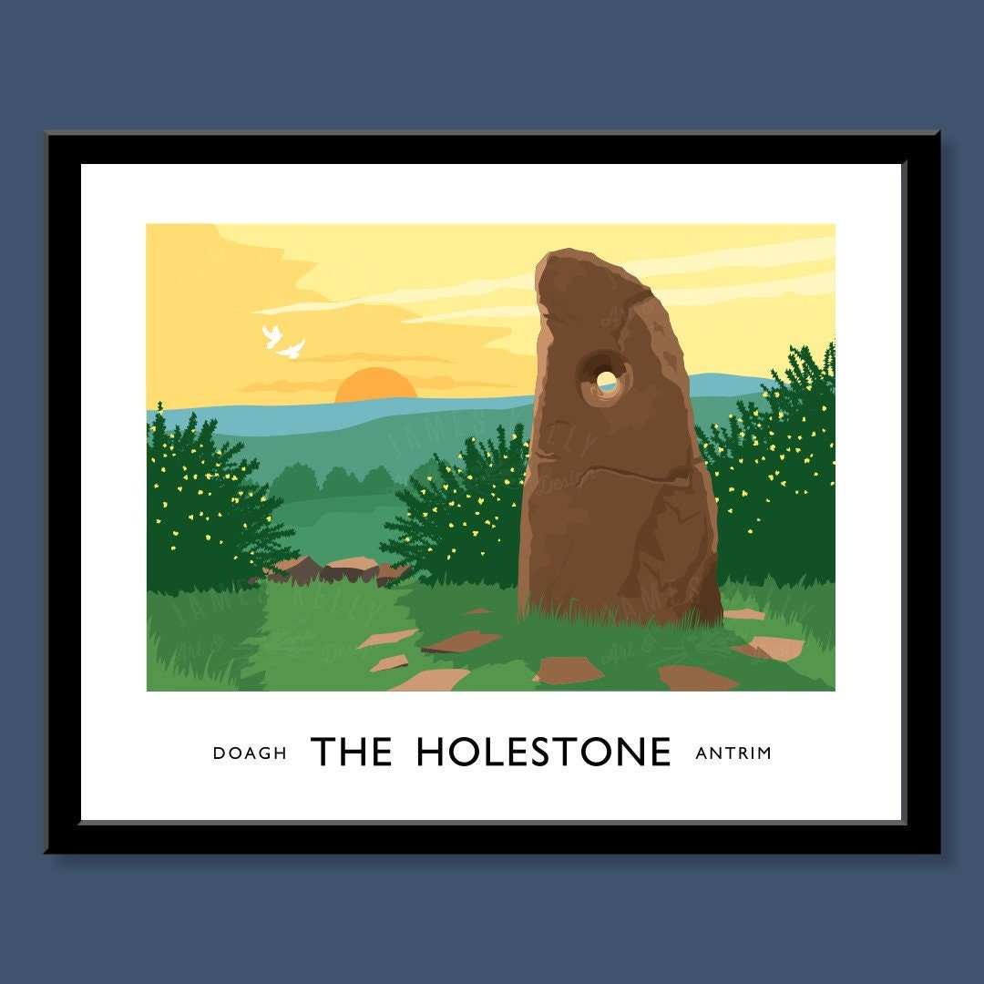 The Holestone, Doagh, Antrim - Vintage Style Railway Travel Poster Art ...