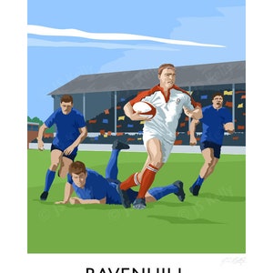 Ravenhill, Ulster Rugby, Belfast, Northern Ireland, Travel Poster, Art ...