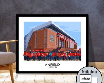 Anfield Art Poster - Etsy