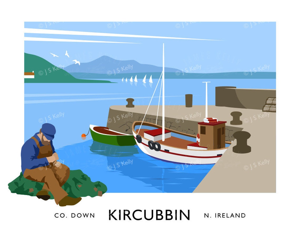 Kircubbin Harbour Kircubbin County Down Northern Ireland - Etsy UK