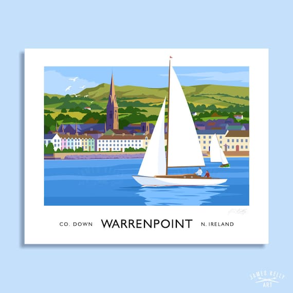 Warrenpoint Vintage Style Railway Travel Poster Art of - Etsy UK