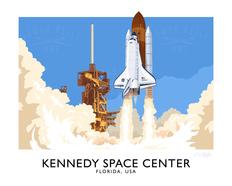 Space Shuttle Kennedy Space Center Florida USA NASA - Etsy