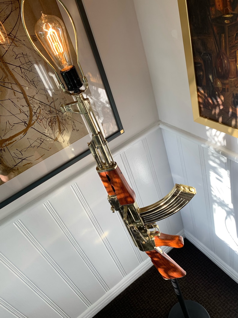 TRIGGER OPERATED Ak-47 Floor Lamp Gun Lamp - Etsy