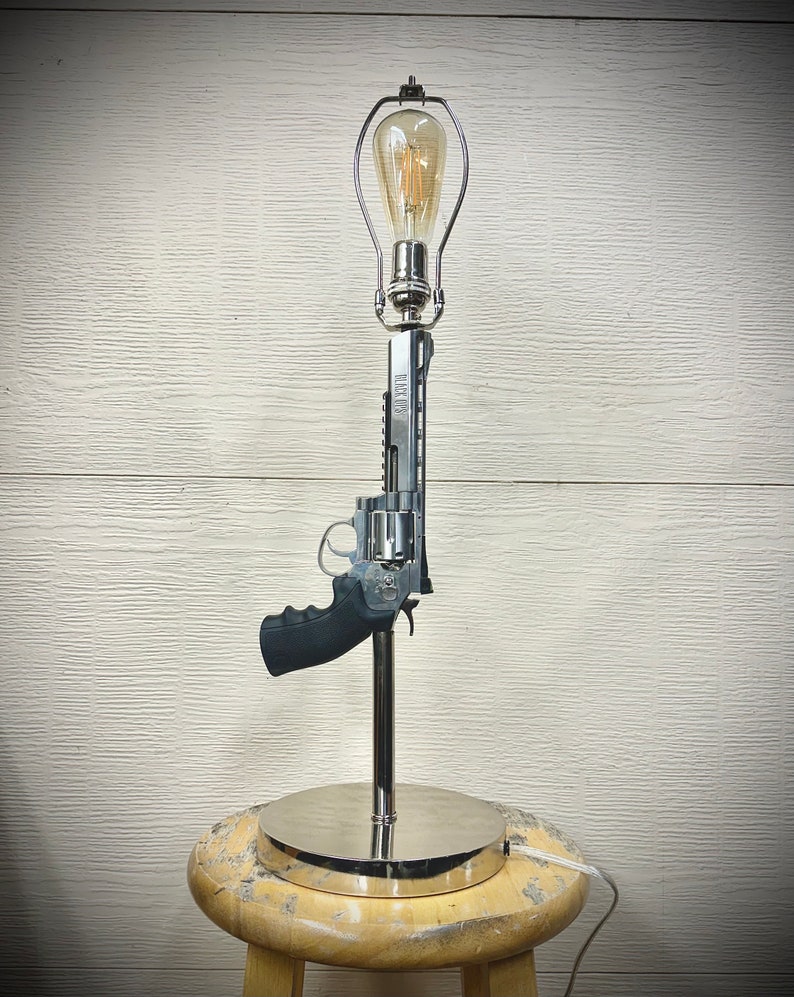44 Magnum Revolver W/ 6 Inch Barrel Gun Table Lamp - Etsy