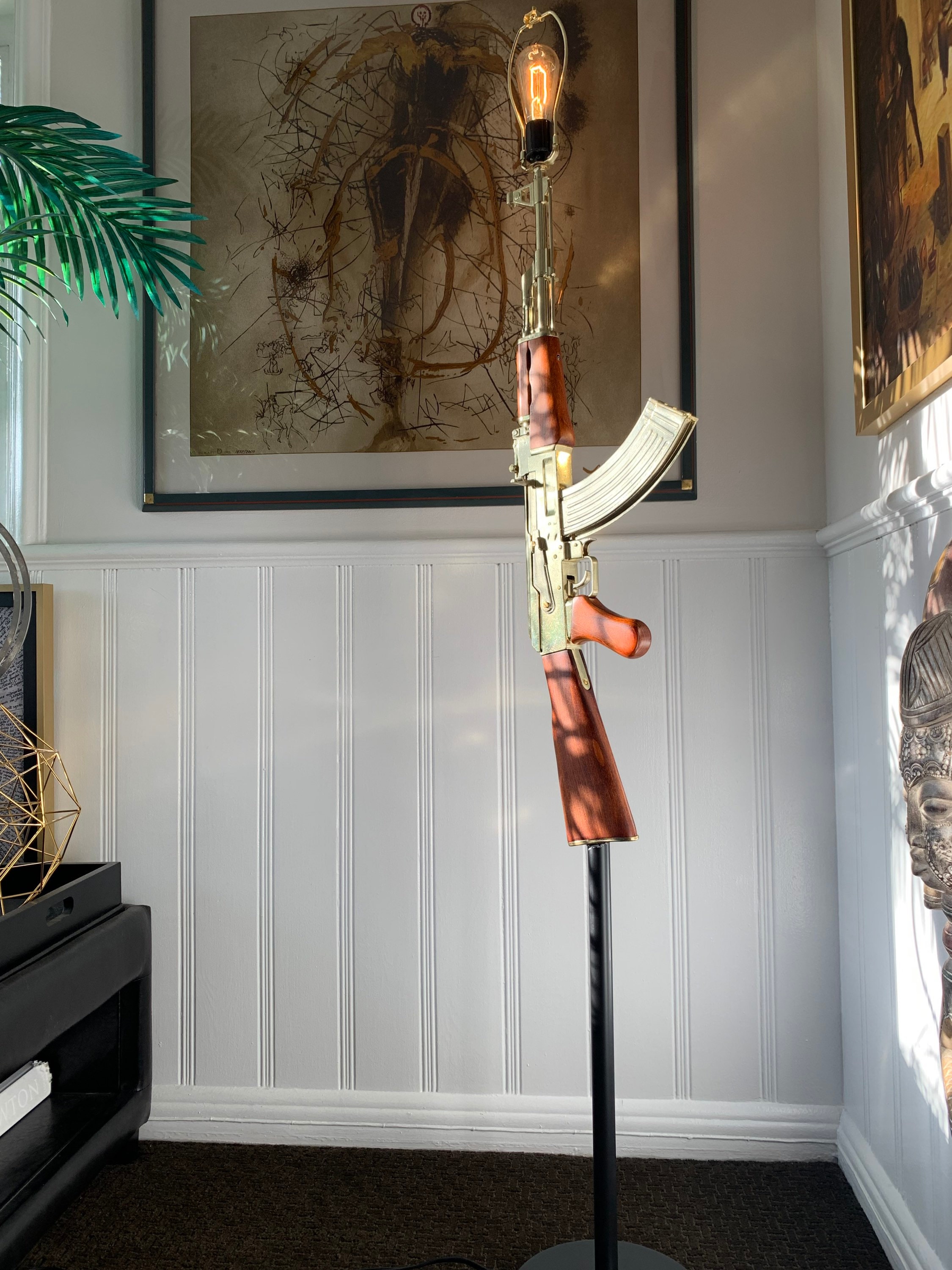 TRIGGER OPERATED Ak-47 Floor Lamp Gun Lamp - Etsy