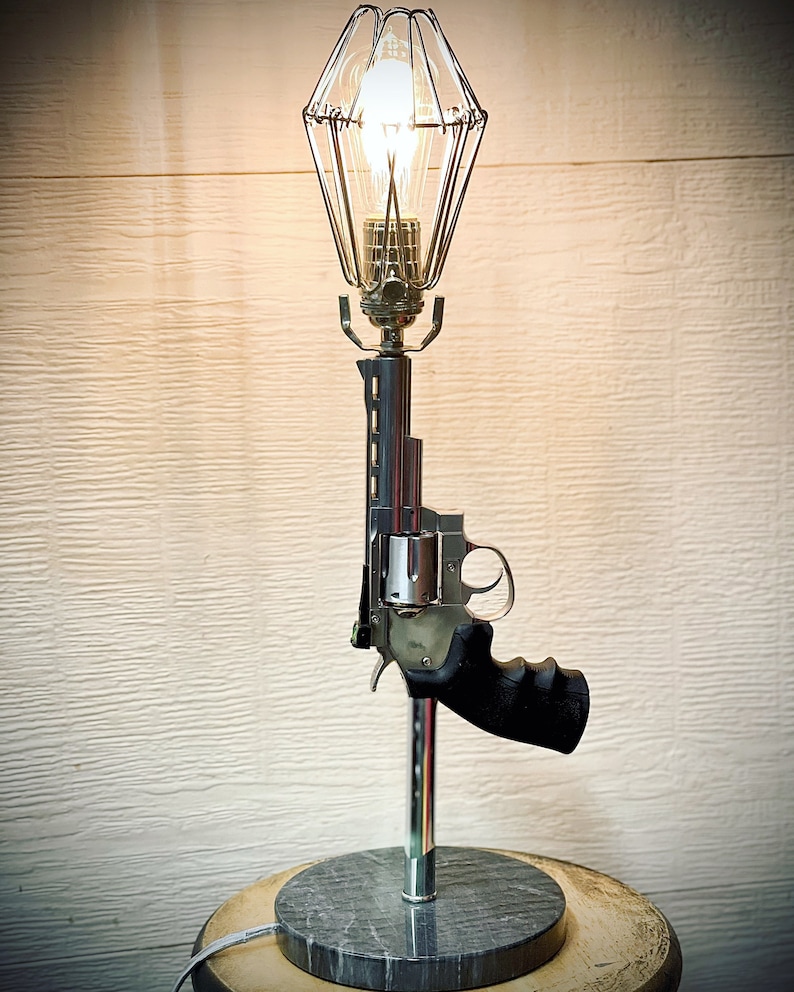 Revolver Gun Table Lamp - Etsy