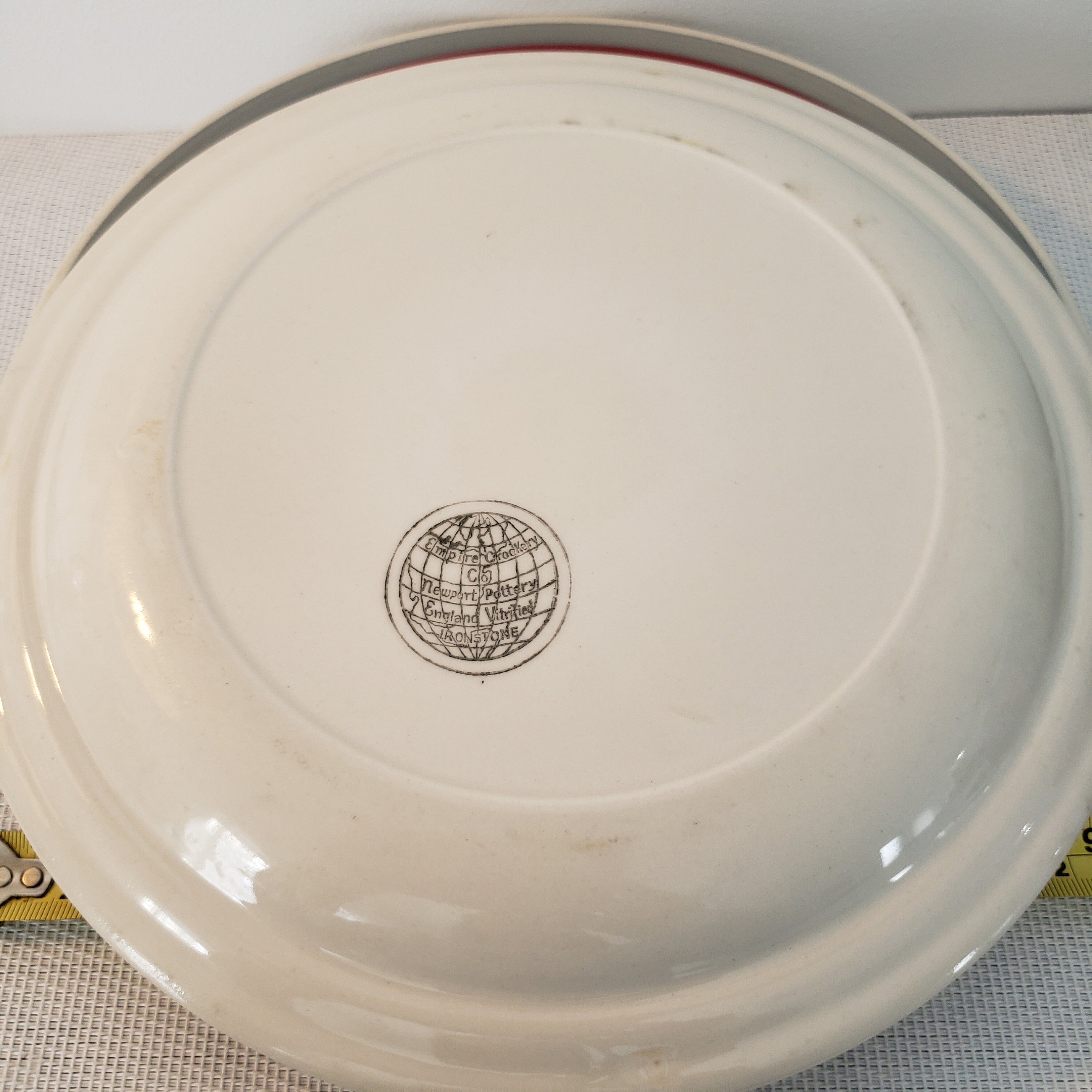 Empire Crockery New Ironstone Pottery Doors, 9.5, Flat, 4 Plates, White ...