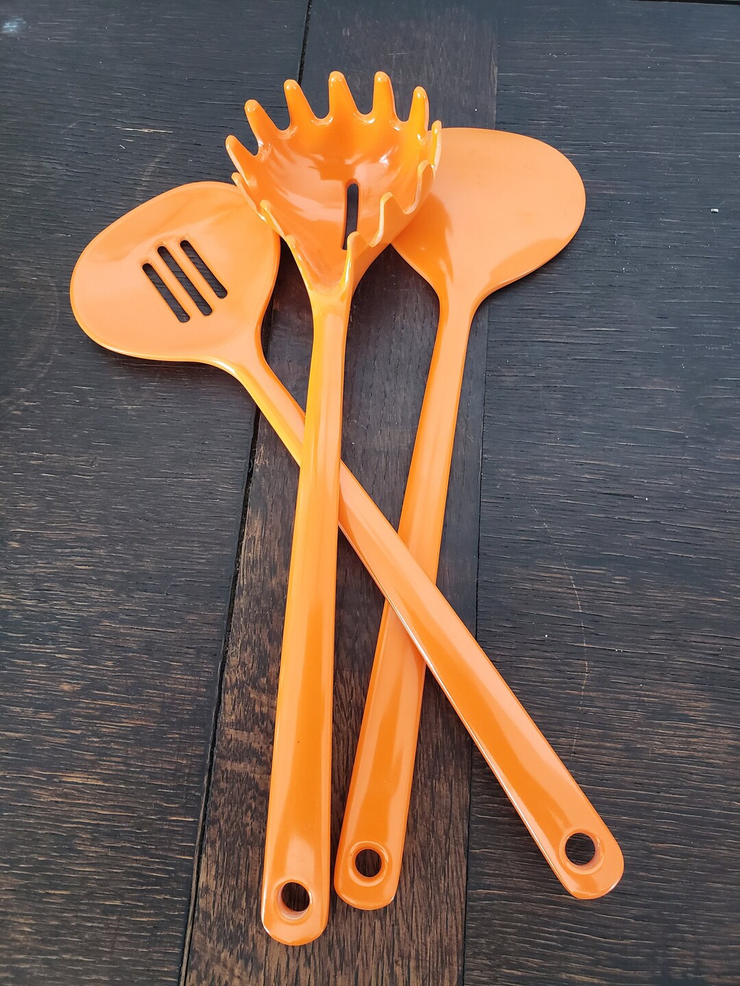 Melamine Vintage Utensils, Orange, Vintage Cooking Utensils - Etsy
