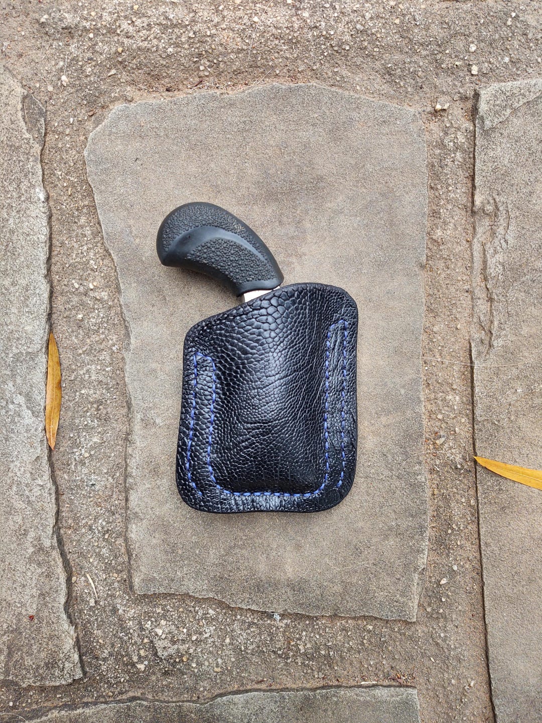 Black OSTRICH LEG Pocket Holster/ NAA Pug - Etsy