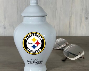 Small Custom Urn Pittsburgh Steelers - Etsy