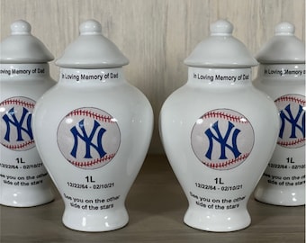 Yankees Ashes Urn - Etsy