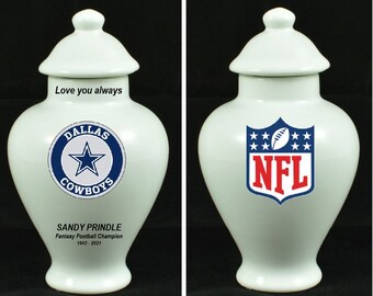 Dallas Cowboy Mini Urn for Ashes - Etsy