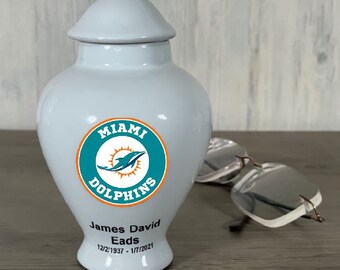 Miami Dolphins Urn - Etsy