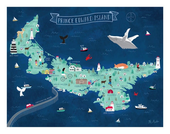 Pei Island Map PEI Map (1920) — Gallery 18