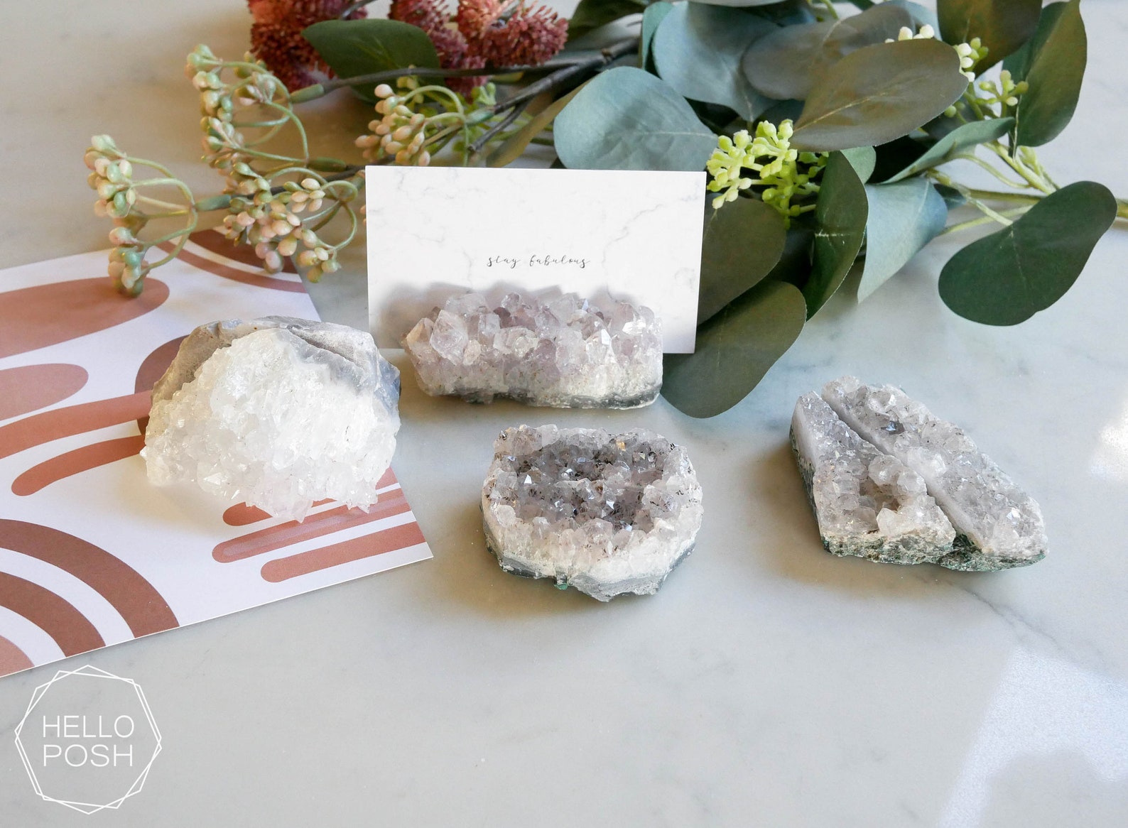 Light Amethyst Place Card Holders. Wedding Decor. Name Tags - Etsy