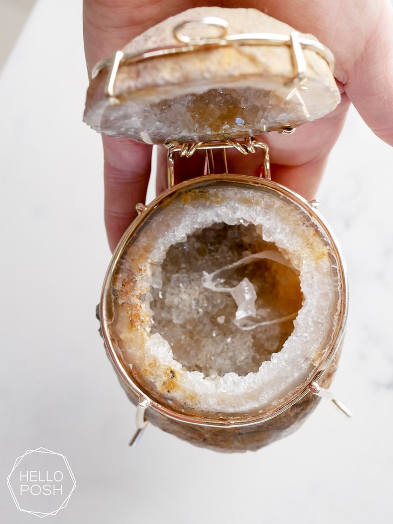 Geode Ring Box Selected at RANDOM. 1 Geode Jewelry Holder. - Etsy