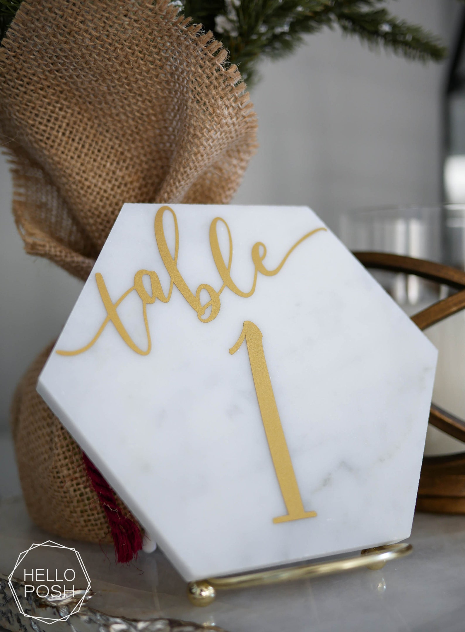 Carrara Marble Table Numbers. Modern Calligraphy Custom Marble - Etsy