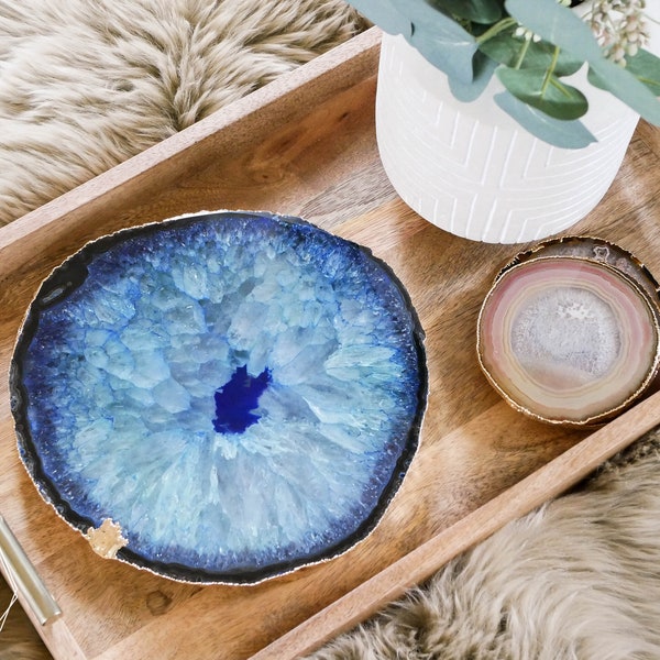 Blue Agate Platter - Etsy