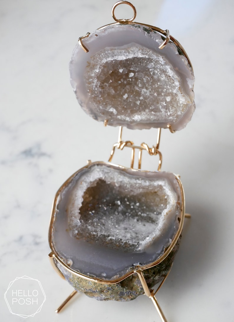 Geode Ring Box Selected at RANDOM. 1 Geode Jewelry Holder. - Etsy