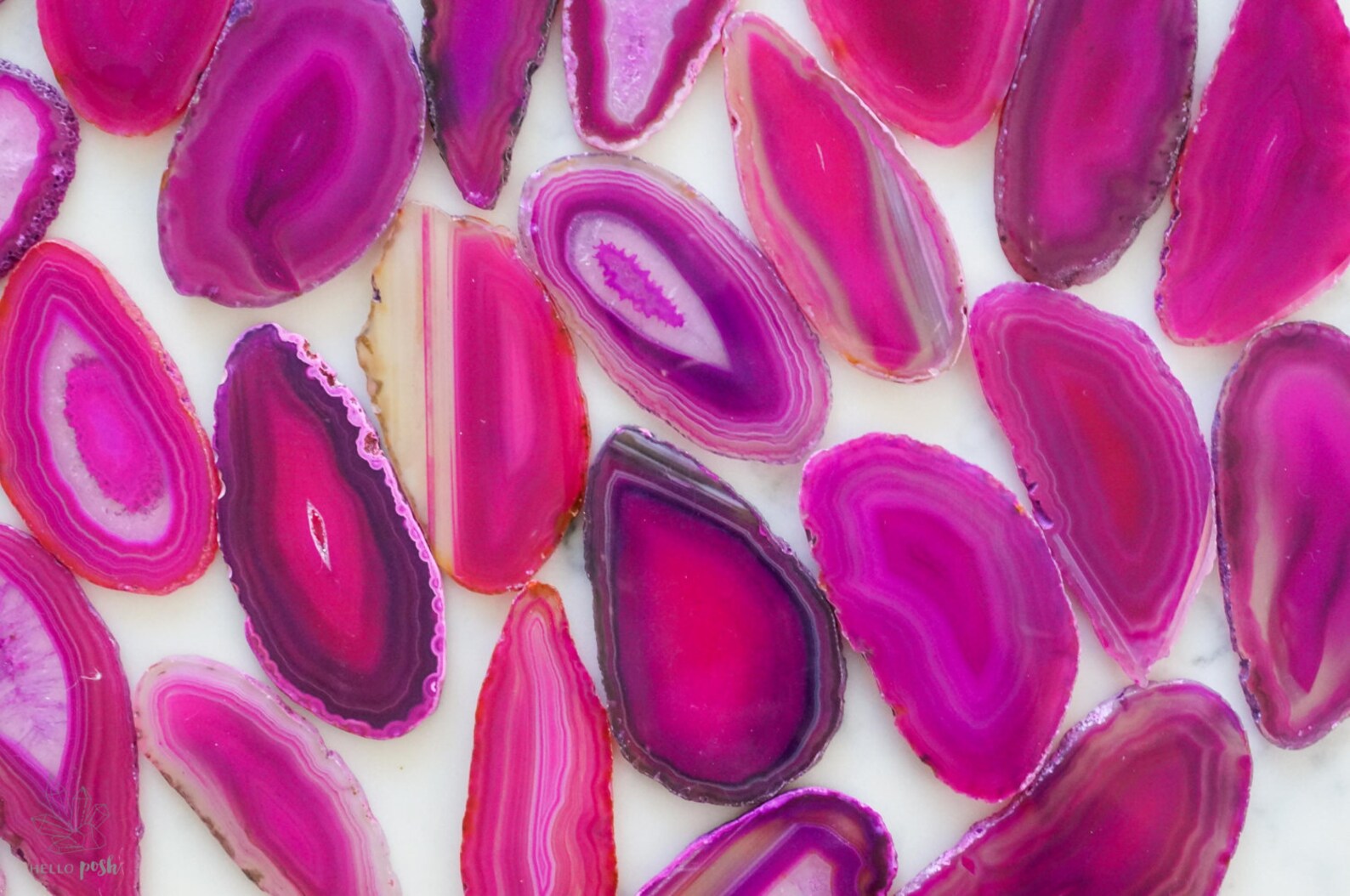 Agate Slices Raw Edges Assorted Colors. Pink Agate Blue Agate - Etsy