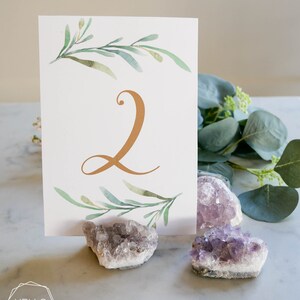 Amethyst Place Card Holders. Wedding Decor. Name Tag Holder ...