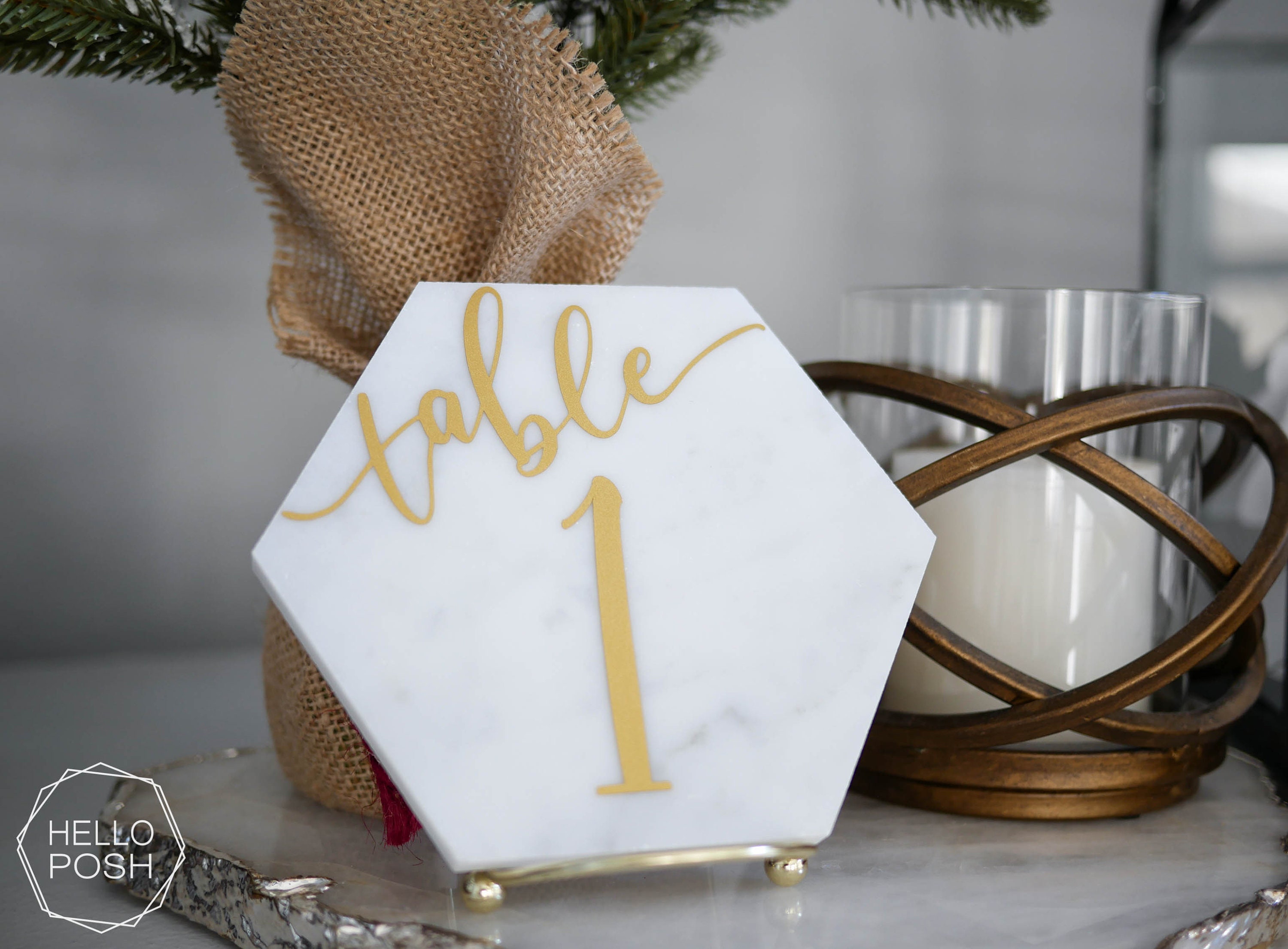 Carrara Marble Table Numbers. Modern Calligraphy Custom Marble - Etsy ...