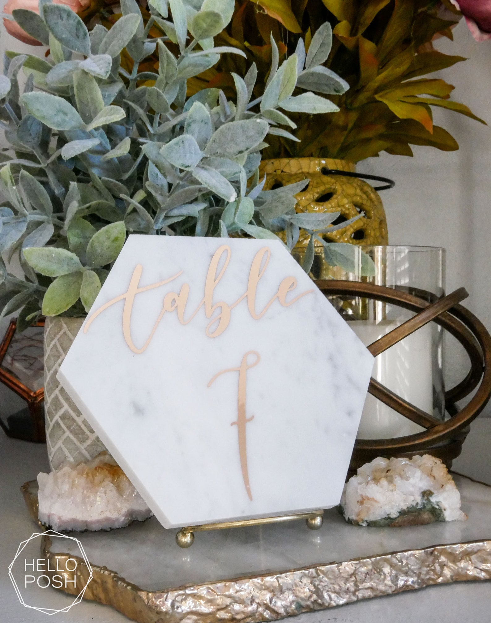 Carrara Marble Table Numbers. Modern Calligraphy Custom Marble | Etsy