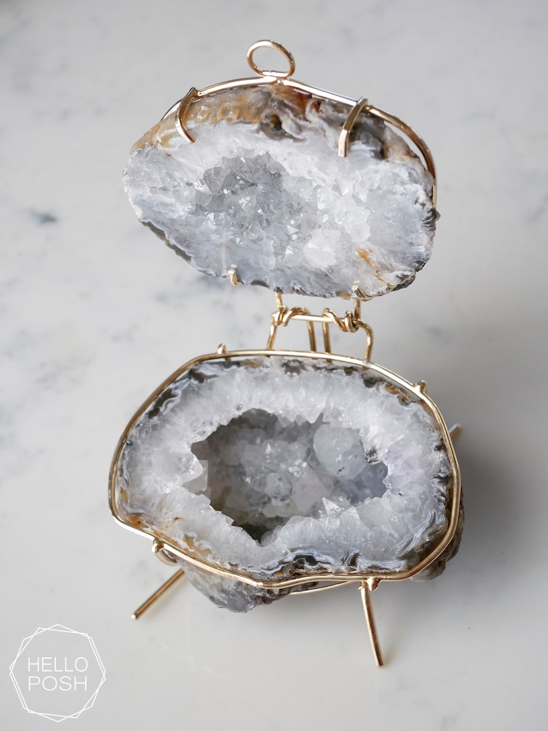 Geode Ring Box Selected at RANDOM. 1 Geode Jewelry Holder. - Etsy