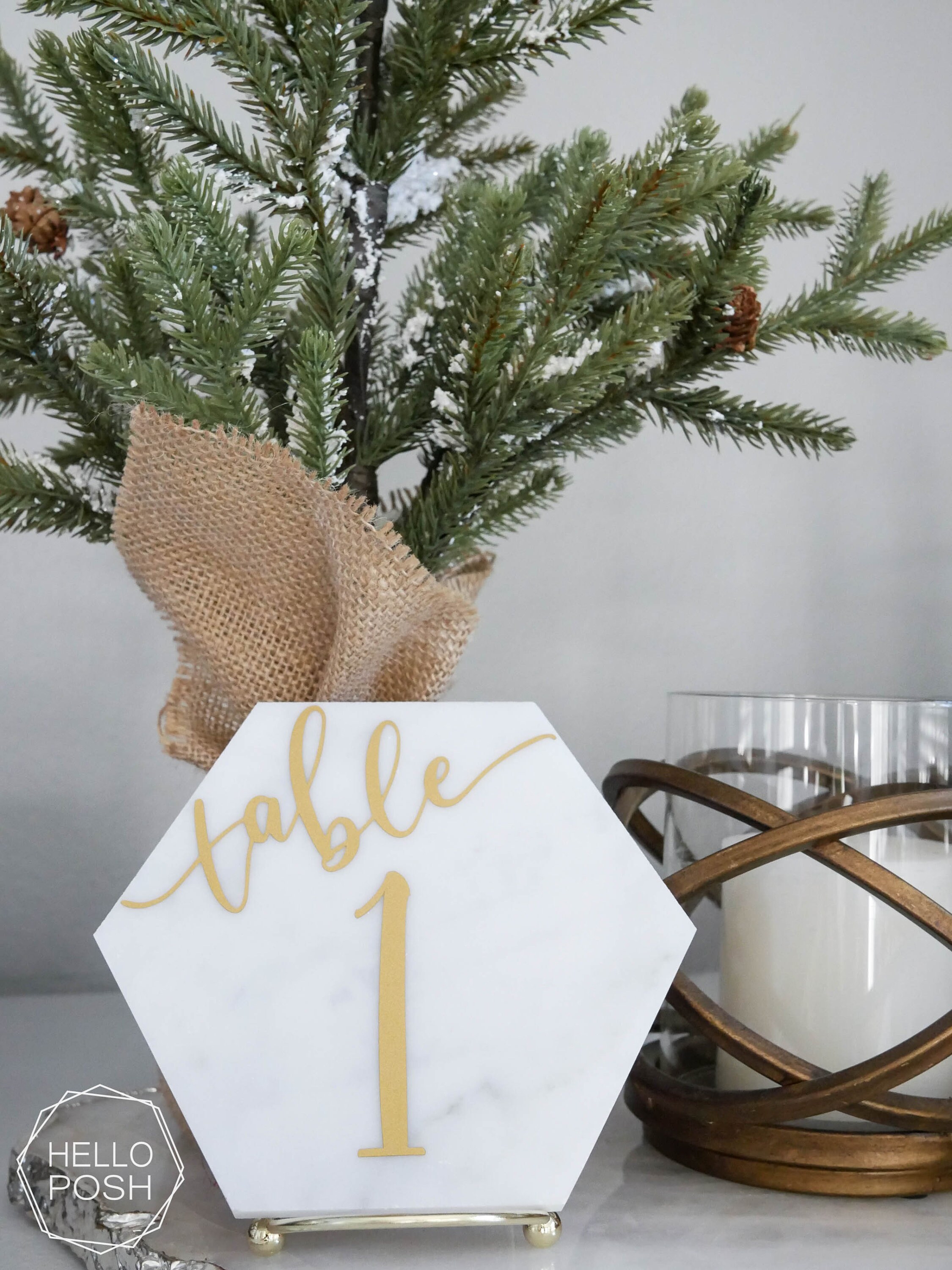 Carrara Marble Table Numbers. Modern Calligraphy Custom Marble - Etsy ...