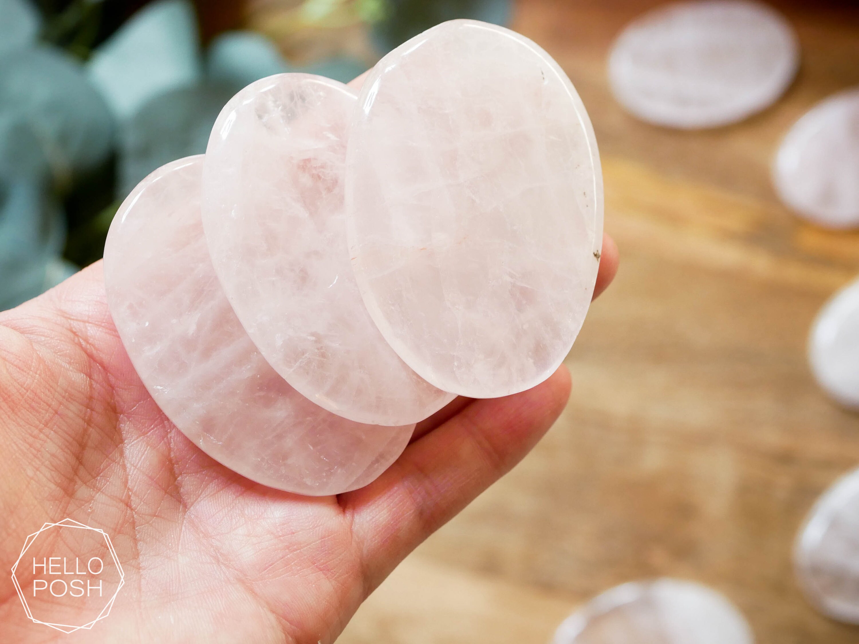 Rose Quartz Place Cards. Light Pink Quartz Wedding Decor. Name Tags ...