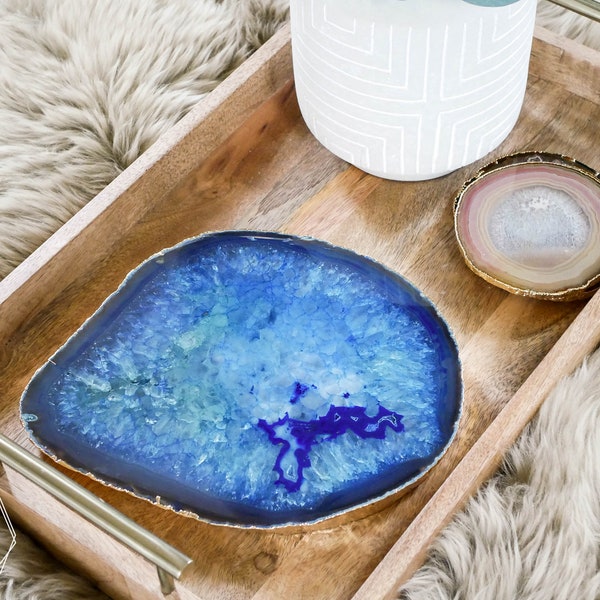 Blue Agate Platter - Etsy