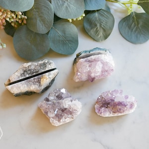 Amethyst Place Card Holders. Wedding Decor. Name Tag Holder ...