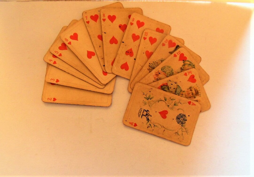 Antique 1850s Very Old Vintage Playing Cards 2 X 52 Cards - Etsy
