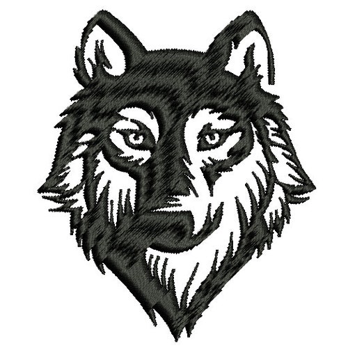 WOLF Machine Embroidery Design Instant Download - Etsy