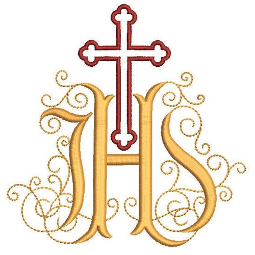 IHS Machine Embroidery Design Instant Download - Etsy