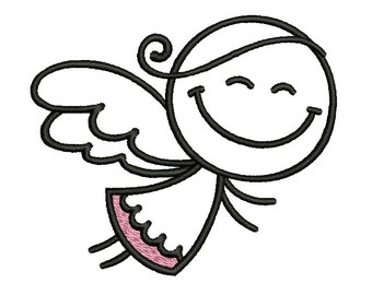 Little Angel Embroidery Design, Instant Download - Etsy