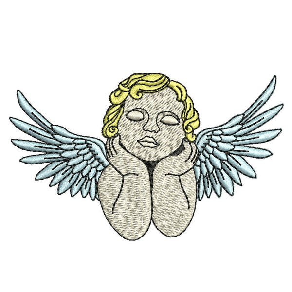 Angel Embroidery - Etsy