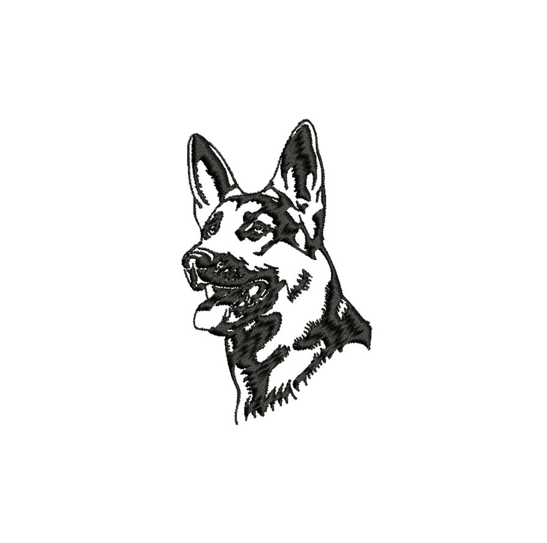 GERMAN SHEPHERD - Machine Embroidery Design - Instant Download - Etsy